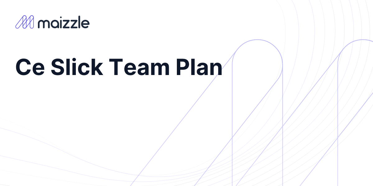 Ce Slick Team Plan | Maizzle